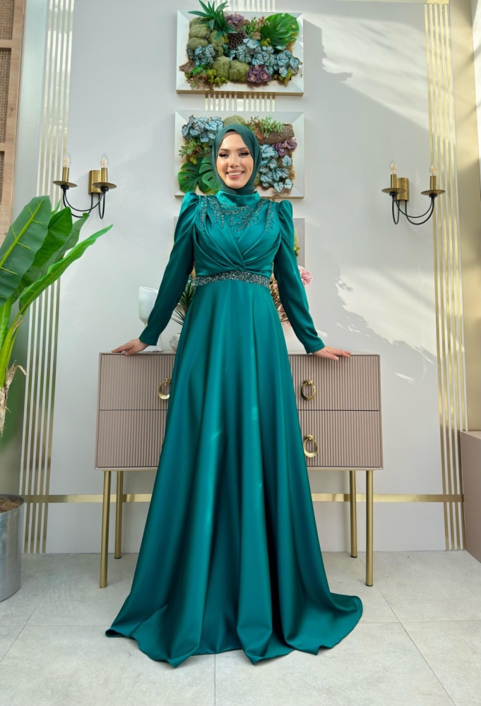 Ahu Abiye Zümrüt Modelleri En Uygun Fiyatlarla